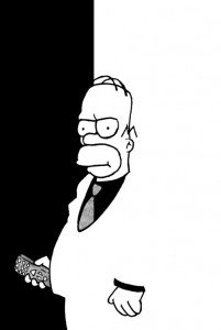 QUADRO SIMPSON - HOMER SCARFACE - QuadriEM